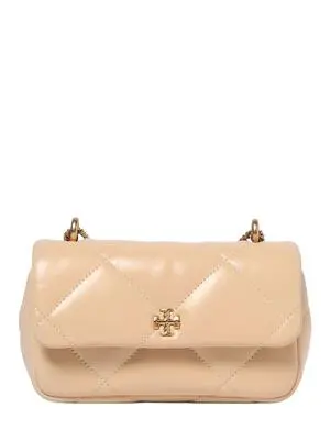 Tory Burch Tory Burch Quilted Leather Mini Bag Beige