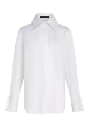 Karl Lagerfeld Double-collar Poplin Shirt - White
