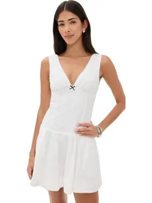NIA Cabaello Mini Dress - White