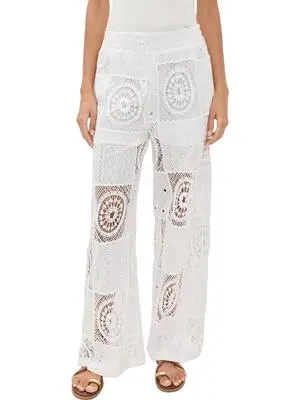 Line & Dot Biva Wide Leg Pants - White