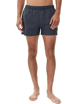 AUTO-REPLY Solid Sebastian Swim Trunks - Granite
