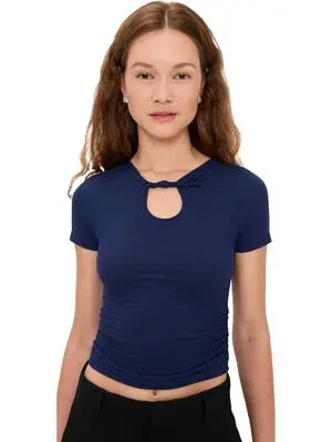 LE BOP Amour Knit Top - Navy