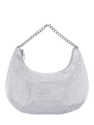 Nina Daryn Chain Top Handle Bag Silver