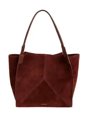 Victoria Beckham Suede Tote - Dark Brown