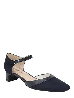 LIFESTRIDE Leighton Ankle Strap Pump - Lux Navy
