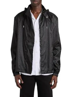 Alexander McQueen Skull Jacquard Windbreaker Jacket - Black