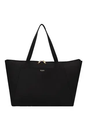 Tumi Voyageur Packable Nylon Tote - Black/gold