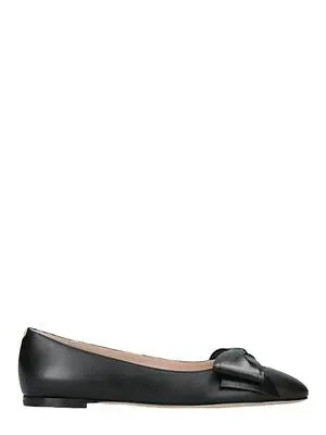 Valentino Garavani Bow Bow Leather Flats - Black/comb