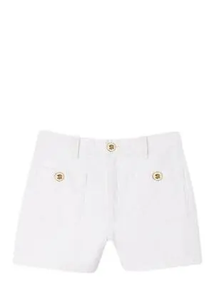 Sandro High-rise Denim Shorts - White