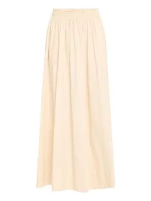 Lafayette 148 New York Ruched A-line Maxi Skirt - Alabaster