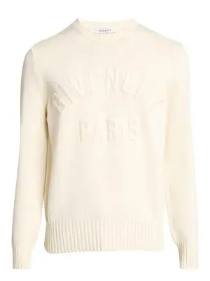 Givenchy Embroidered Crewneck Sweater Ecru