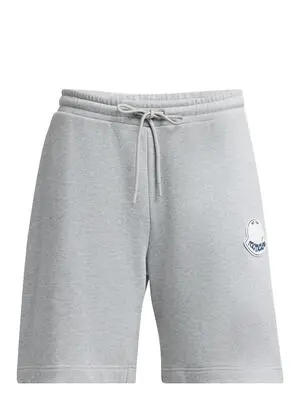 Moncler Cotton Drawstring Shorts - Light Grey