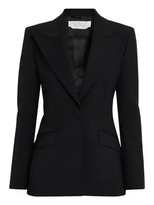 Gabriela Hearst Leiva Single-Breasted Blazer Jacket Black