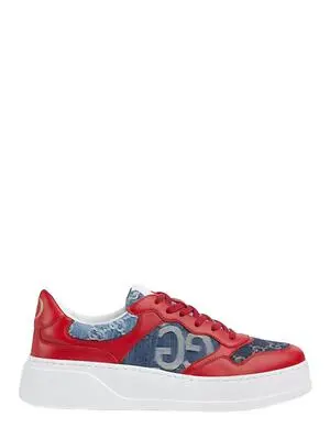 Gucci Gg Denim Sneakers - Red/blue Denim