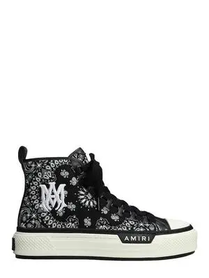 Amiri M.a. Logo Court High-top Sneakers - Black/white