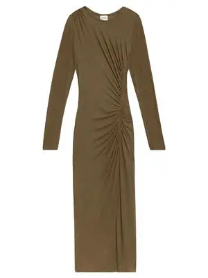 MARANT ETOILE Jelina Long Dress - Khaki