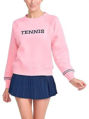 AME & LULU Play All Crewneck Sweatshirt - Tennis Pink