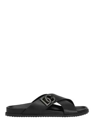 Dolce & Gabbana Slip-on Slides - Black