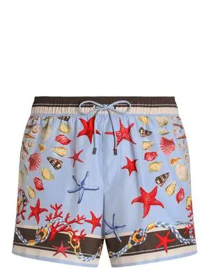 Dolce & Gabbana Printed Boxer Swim Shorts - Multicolor