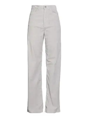 Emporio Armani Cotton Elastane Corduroy Wide-leg Pants - Grey