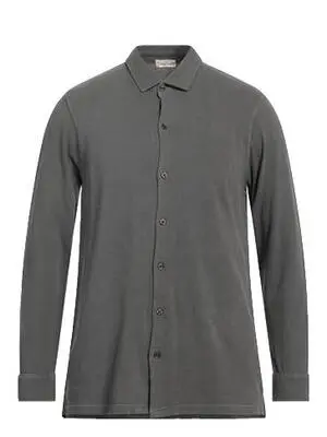 CASHMERE COMPANY Shirt Lead Size Cotton - Grey