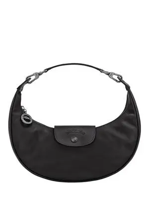 Longchamp Le Pliage Xtra Round Leather Top Handle Bag - Black