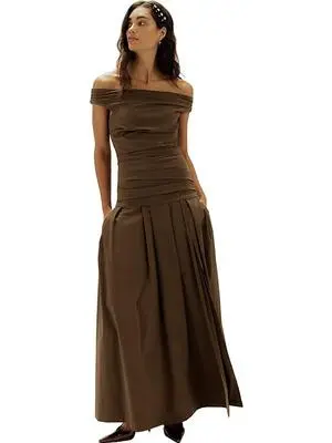 Bec & Bridge Apolline Maxi Dress - Milk Chocolate