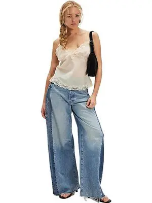MOTHER The Pipe Dream Button Heel Jeans - Blinded By The Dark