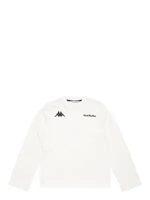 Acne Studios X Kappa Long Sleeve Logo T-shirt - White