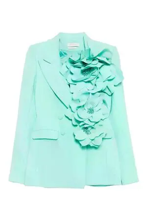 SAIID KOBEISY Floral Tailored Blazer - Blue