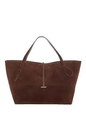 LIFFNER Penne Suede Tote - Dark Brown