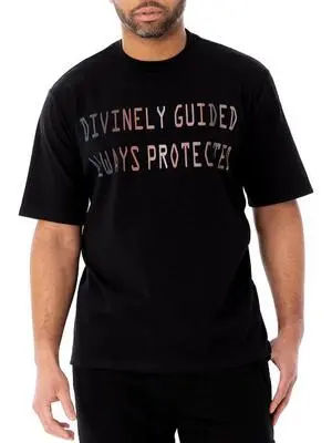 DAI MODA Always Protected Crew Neck T-shirt Black