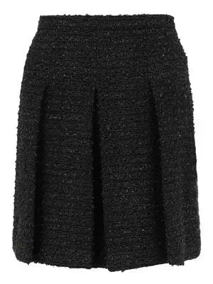 Gucci Tweed Flared Mini Skirt - Black
