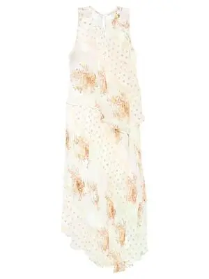 Ulla Johnson Floral-print Layered Dress - Neutrals