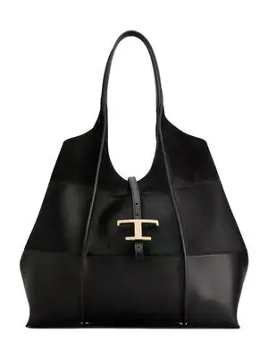 TOD'S T Timeless Shoulder Bag - Black