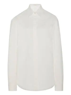 THE ROW Derica Long-sleeve Shirt - White
