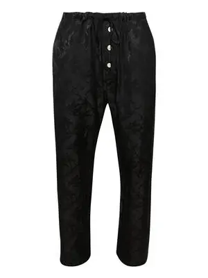 BODE Football Jacquard Pajama Pants - Black