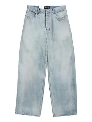 Balenciaga Sticker Baggy Trousers - Blue