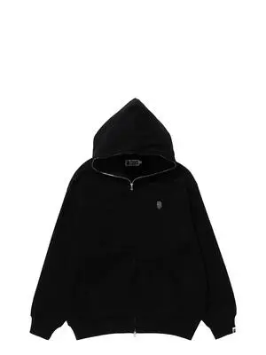 A BATHING APE Metal One Point Full Zip Hoodie - Black