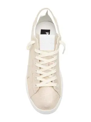 GOLDEN GOOSE Purestar Shimmer Leather Low-top Sneakers - Platinum