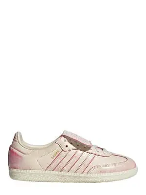 Adidas Samba Long Tongue Sneakers - Cream White / Cream White / Shock Pink