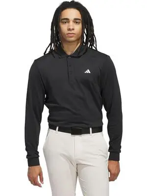 Adidas Ultimate365 Cold.rdy Long Sleeve Polo Shirt - Black