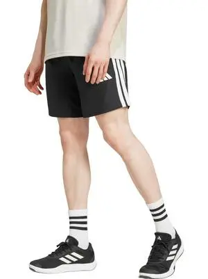 Adidas Essentials Training 3-stripes Woven Shorts - Black