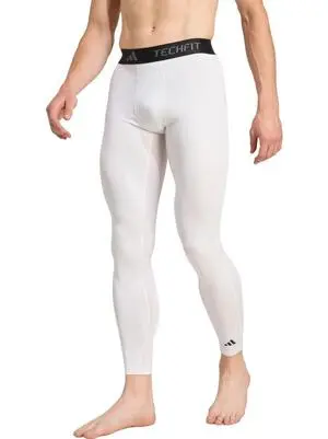 Adidas Techfit Compression Training Long Tights - White