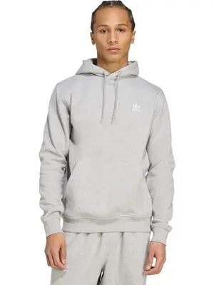 Adidas Trefoil Essentials Hoodie - Medium Grey Heather / White