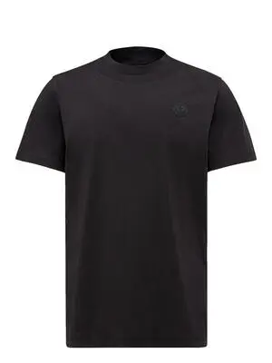 Moncler Logo Patch Cotton T-shirt - Black