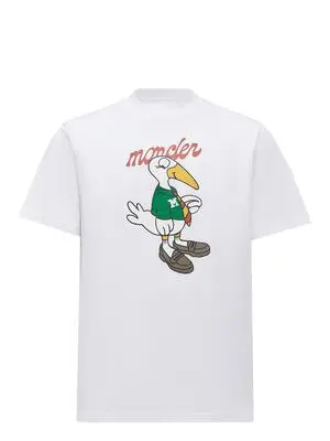 Moncler Mascot Logo Cotton T-shirt - White