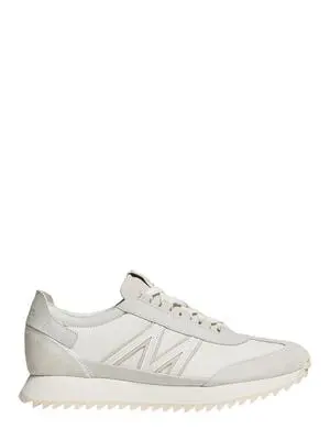Moncler Pacey2 Suede & Nubuck Sneakers - White