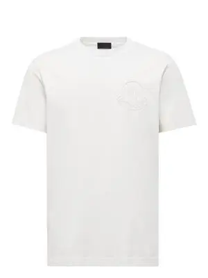 Moncler Moncler Three-dimensional Logo Cotton T-shirt White