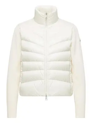 Moncler Padded Wool Cardigan - White